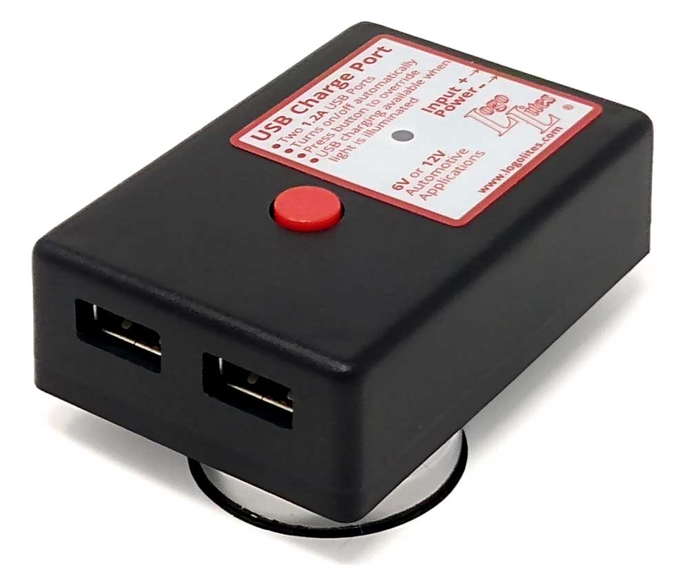 Automatic 6V USB Charge Port - Logo Lites