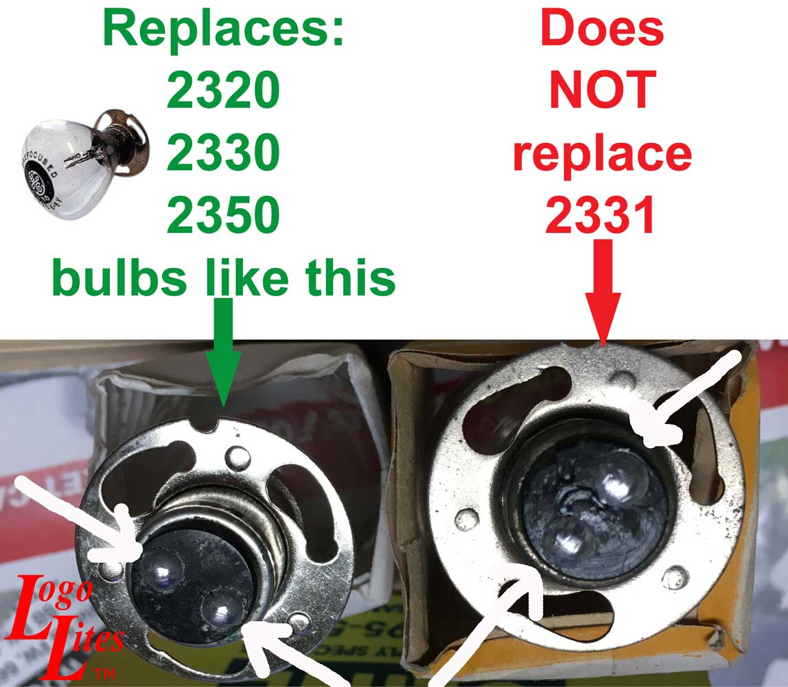 Focused Beam LED Headlights - Logo Lites